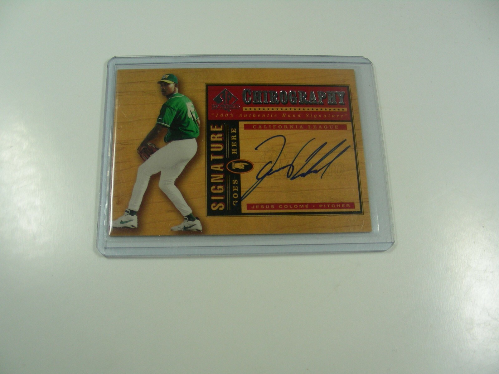 Jesus Colome 2000 Upper Deck Chirography SP Top Prospects Auto card # ...