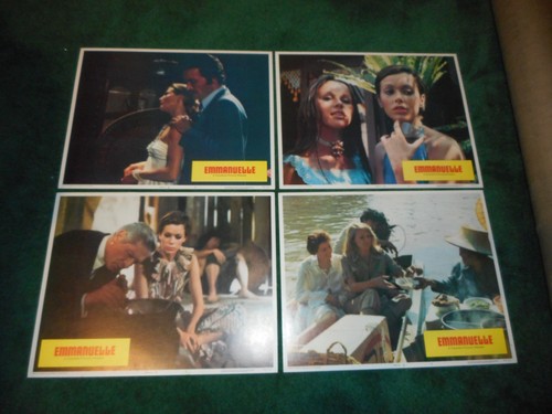 EMMANUELLE - ORIGINAL SET OF 8 LOBBY CARDS - 1975 - SYLVIA KRISTEL | eBay