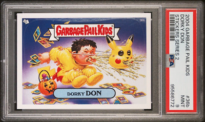 2004 Garbage Pail Kids All-New Series 2 ANS2 DORKY DON 36b PSA 9 ...