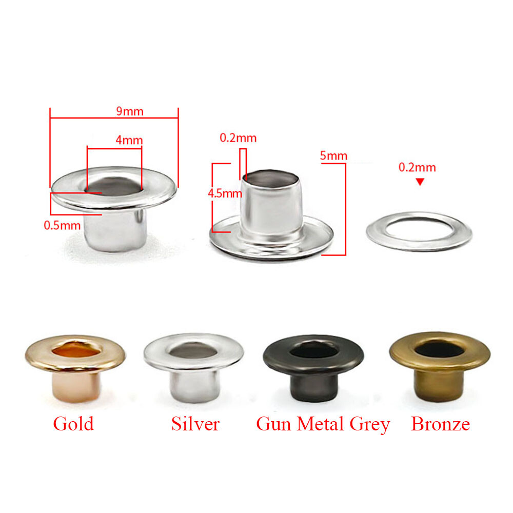 Brass Eyelets with Washers Leather Craft Grommet Banner 3 4 4.5 5 6 8 ...