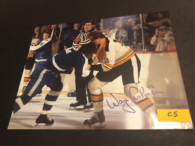 WAYNE CASHMAN Boston Bruins Autographed Signed Auto 8x10 Photo C-5 | eBay