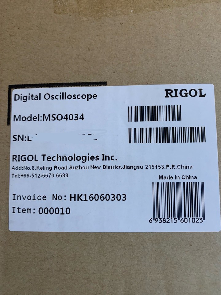 Rigol MSO4034 4+16 Channel Digital Oscilloscope New from Old Stock | eBay