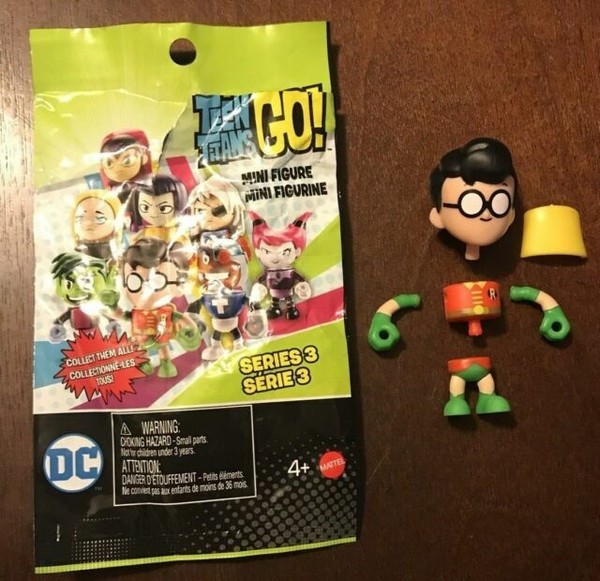 Teen Titans Go Mattel Series 3 Blind Bag Mini Figure From Comic Con for ...