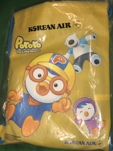 Korean Air Pororo The Little Penguin Kids Activity Backpack Pack Sealed ...