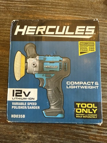 HERCULES 12V Cordless Variable Speed Polisher/Sander -TOOL ONLY- HD035B ...