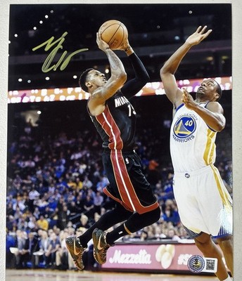 Beckett COA Mario Chalmers Signed 8x10 Photo Miami Heat NBA Autograph ...