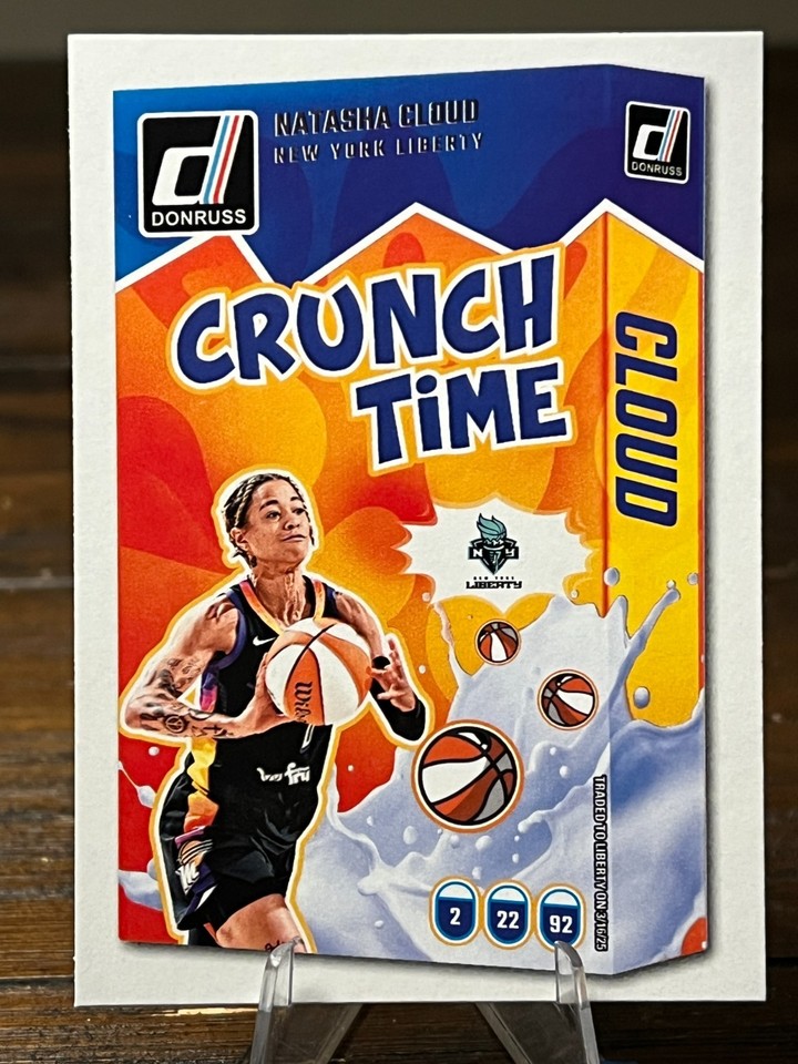 2025 Panini Donruss WNBA #15 Natasha Cloud Crunch Time New York Liberty ...