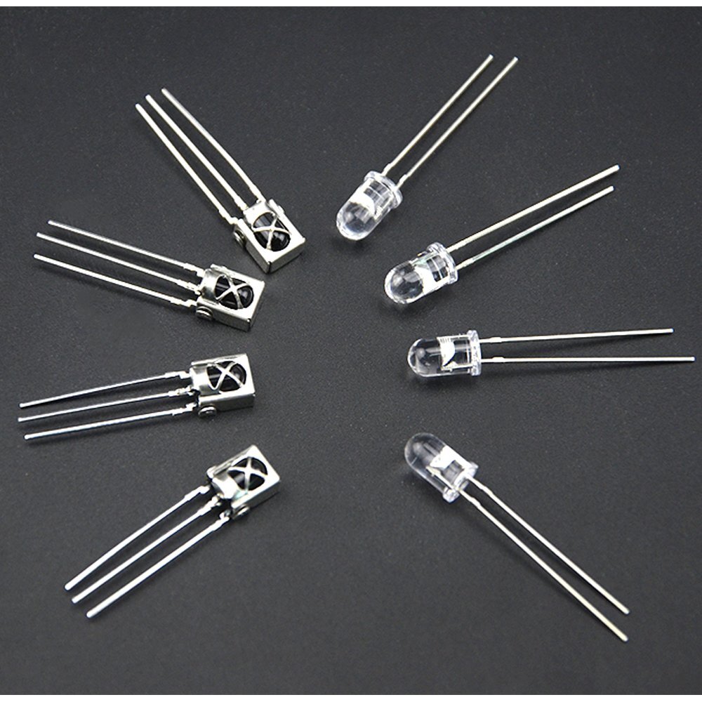 100Pcs 50 Pairs 5mm Infrared Diode 940nm IR Emission and Receiver Three ...