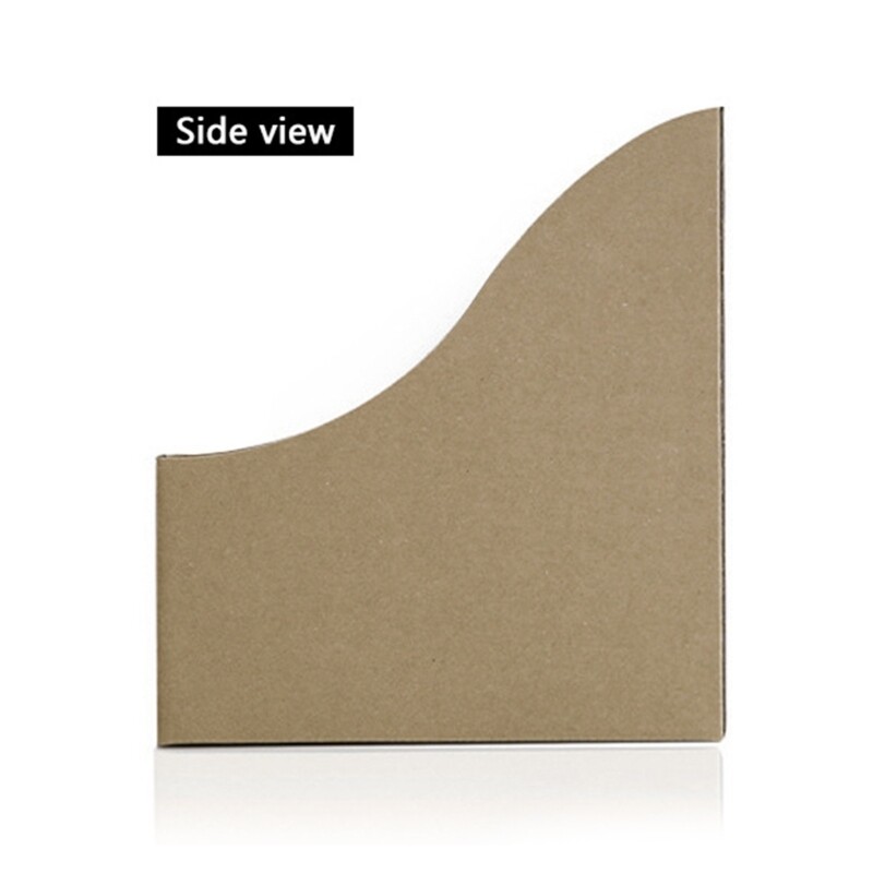 Cardboard Document Organizer Storage Box Magazines Holders Desktop File ...