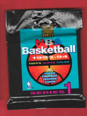 Basketball NBA Topps 1993-94 Stadium Club Séries 1 - Pack sachet 20 ...