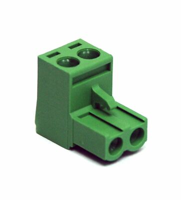 DINKLE 10pcTerminal Block PLUG 2 PINS, 2ESDV-02P, 15A, 300V Pitch= 5mm ...