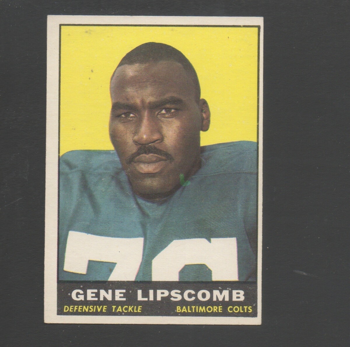 1961 Topps Football Card #8 Gene "Big Daddy" Lipscomb-Baltimore Colts ...