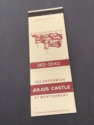 Vintage California Matchbook: “Julius Castle” San Francisco, CA | eBay