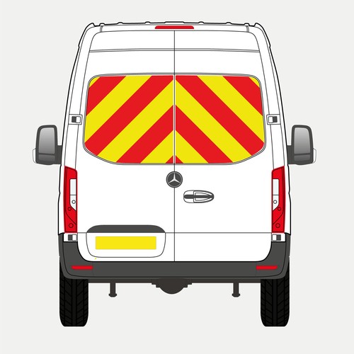 CHEVRON KIT FOR MERCEDES SPRINTER 2018+ WINDOW PANELS E PRISMATIC ...