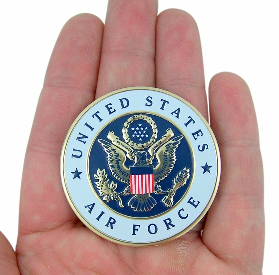 United States Air Force Military Metal Auto Decal Emblem 2 Inch | eBay