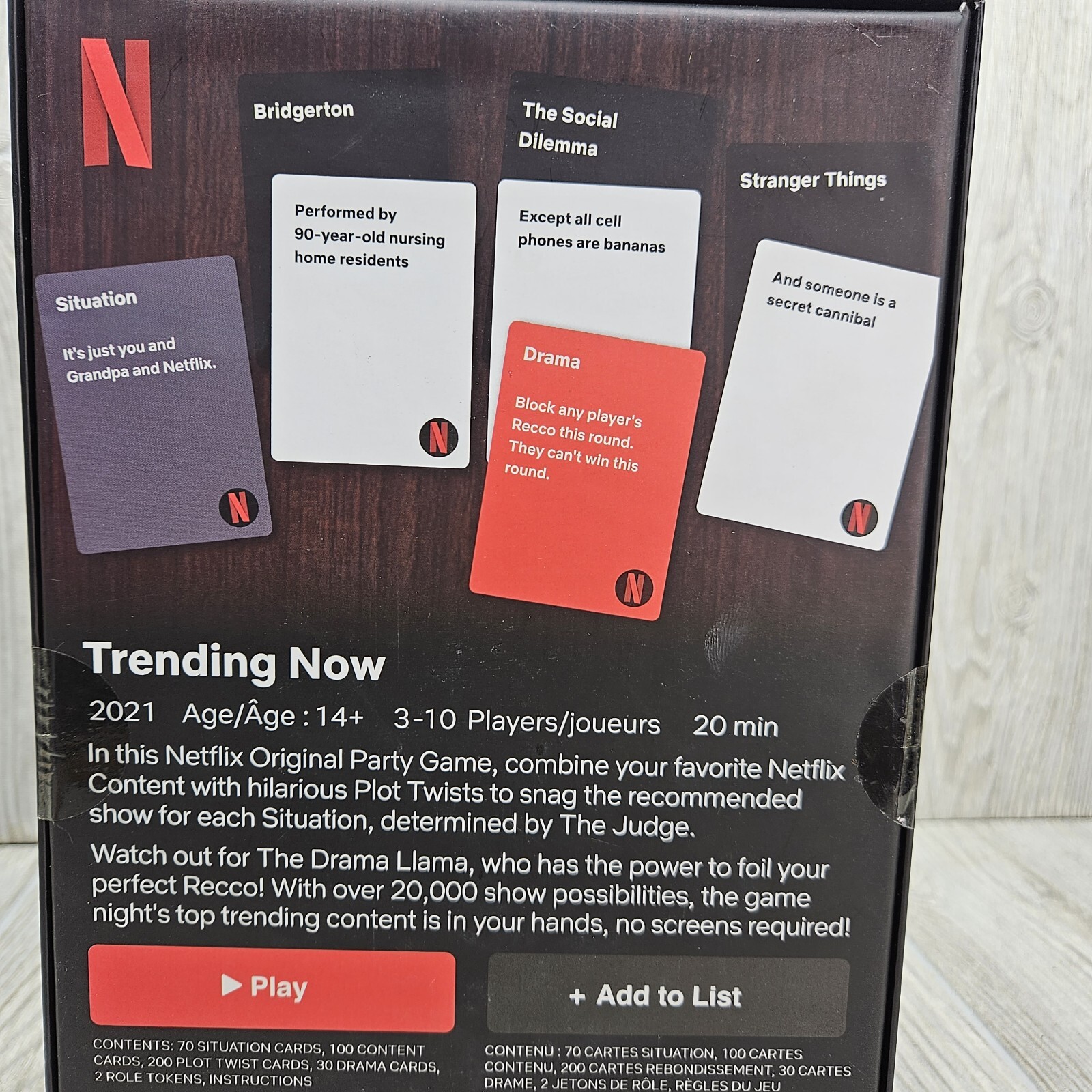 Netflix Trending Now Original Party Card Game New Sealed | eBay