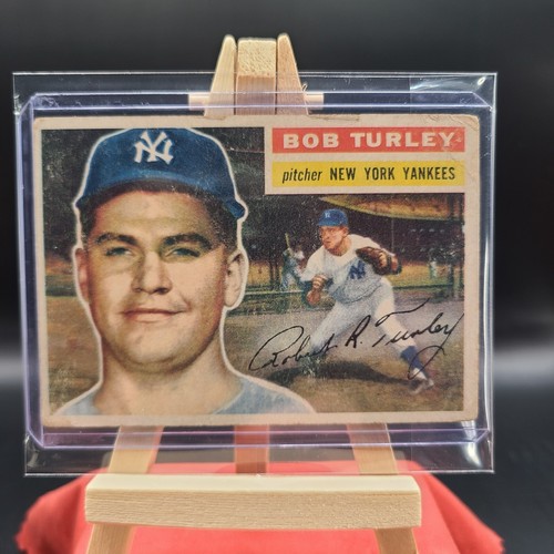 Bob Turley 1956 Topps Baseball Card # 40 NY Yankees Nice Lower Grade ...