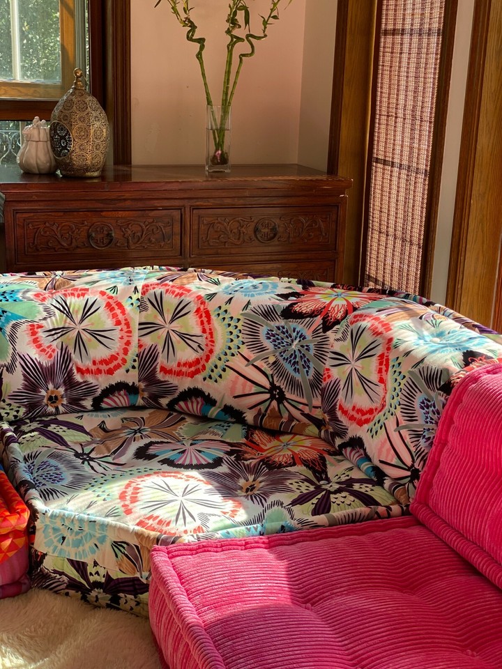 Boho French Moroccan Modular Sectional Custom Mah Jong Sofa Couch - Big ...