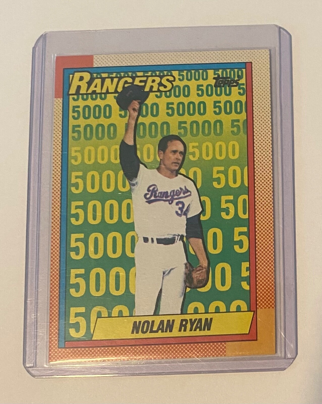 1990 Nolan Ryan Rangers 5000 topps #5 baseball card | eBay