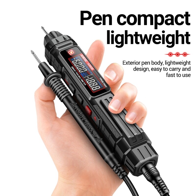 Pen Type Multimeter Voltage Tester Auto Ranging Backlight-Flashlight ...