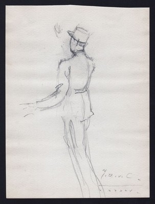 Charles de Gaulle General Statesman Portrait Drawing by Caulaert 1945 ...