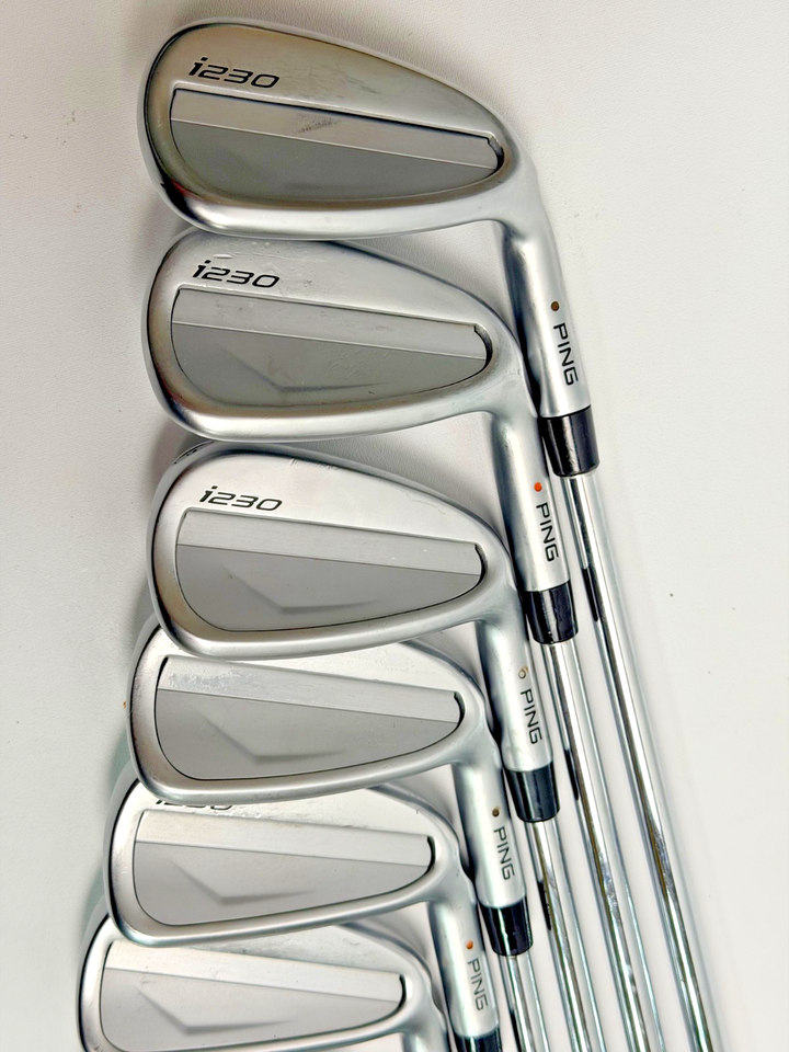 Ping i230 Orange Dot 5-UW Iron Set Project X Rifle 6.0 Stiff Flex | eBay