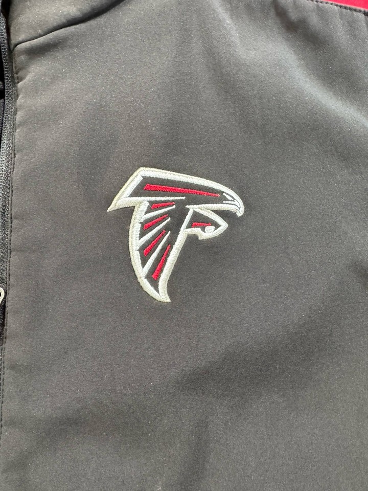 atlanta falcons Mens jacket Black XL Embroidered Logos NFL Football | eBay