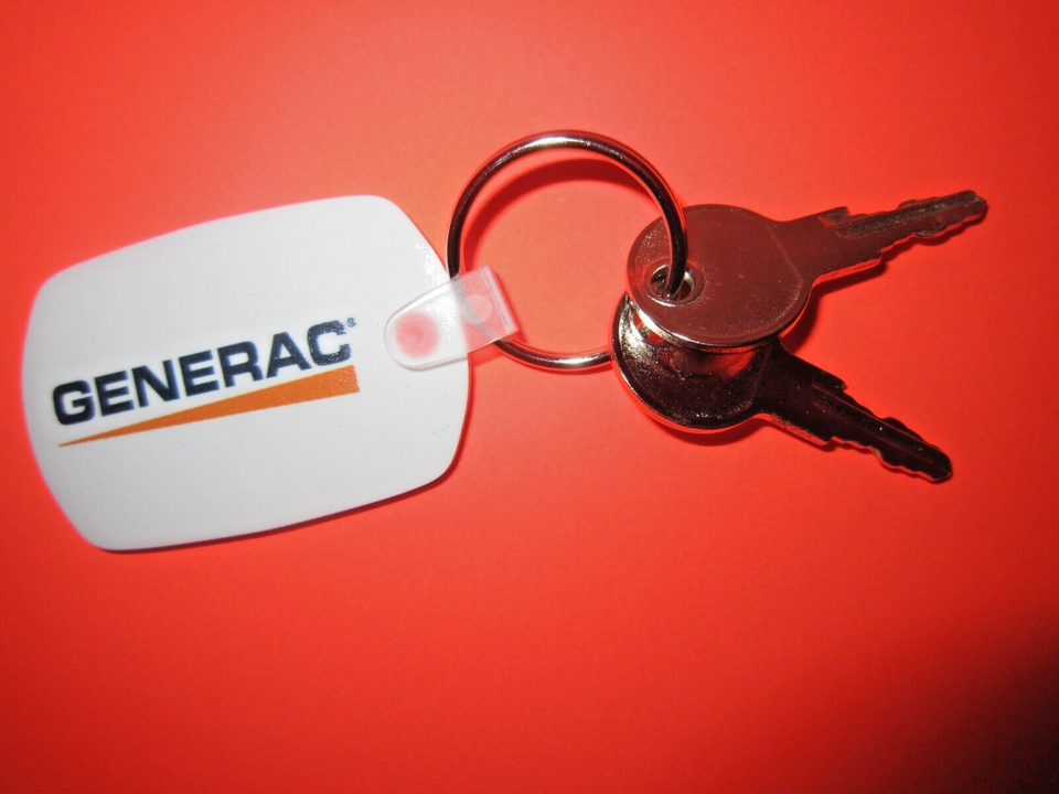 Generac Standby Generator Keys W/ Double Sided Key Chain Fits 2008-2024 ...