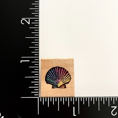 All Night Media Tiny Shell Seashell 0482A Wood Mounted Rubber Stamp | eBay