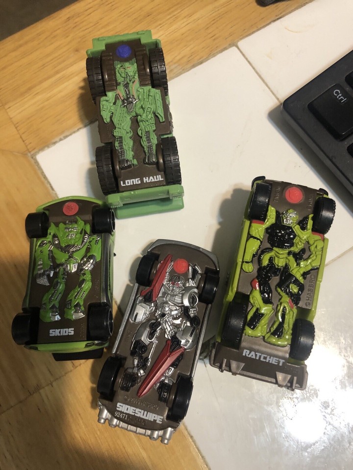 Hasbro Speed Stars Transformers Ratchet Sideswipe Skids Long Haul LOT ...