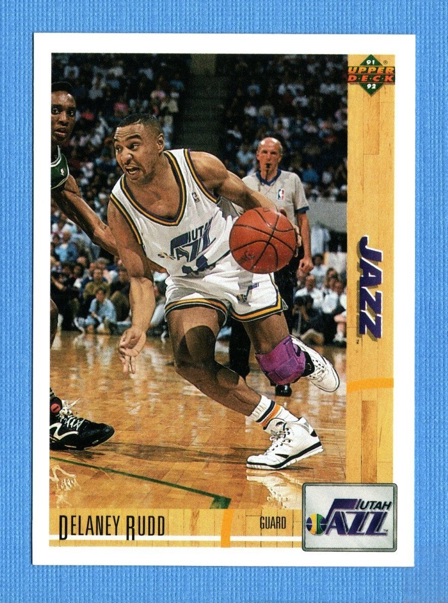 1991-92 Upper Deck #197 Delaney Rudd Utah Jazz | eBay