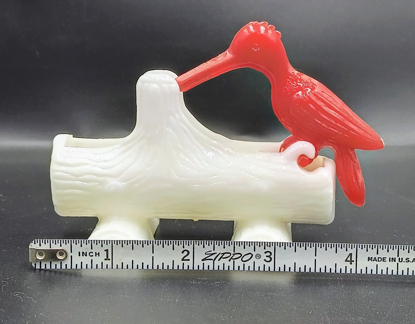 Vintage EUC Woodpecker on Log Toothpick Holder MCM Kitsch Retro Kitchen ...