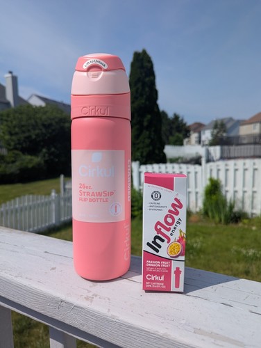 26oz Cirkul StrawSip Flip Water Bottle + Inflow Energy Passion Fruit ...