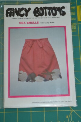 The Fancy Bottoms sewing pattern, Sea Shells skirt applique sz S-L | eBay