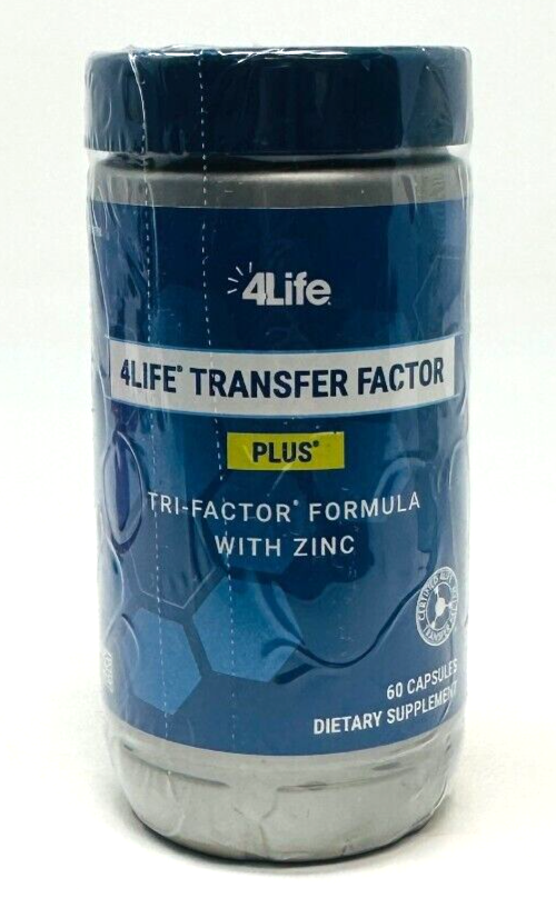 4Life Transfer Factor Plus Tri-Factor Formula With Zinc 60 Capsule Exp ...