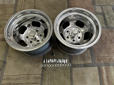 15x10 Vintage Slot Mags Chevy 6 Lug 2WD Truck C10 Blazer | Pair (2) | 6 Lug