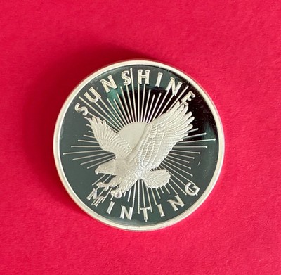 1 Troy OZ Sunshine Minting .999 Fine Silver Round Coin BU - Mint Mark ...