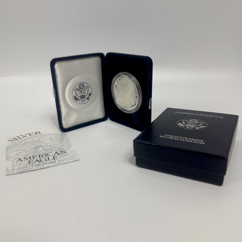 1996-P Proof $1 American Silver Eagle Box, OGP & COA - C108 | eBay