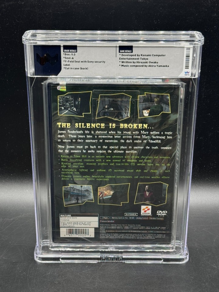 Silent Hill 2 Sony PlayStation 2 PS2 Sealed Brand New Graded WATA 9.0 A ...