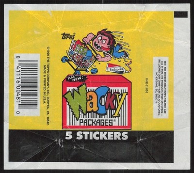 1990 Topps Wacky Packages Opened Wax Pack Wrapper CC635 | eBay