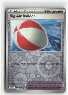 Big Air Balloon 155/165 Reverse Holo Scarlet & Violet 151 Pokemon TCG ...