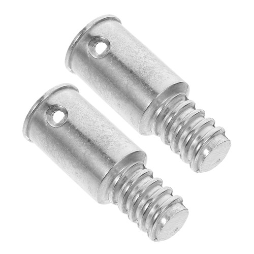 2 Pcs Threaded Connector Adapter Tips for Metal Broom Dustpan Rod ...
