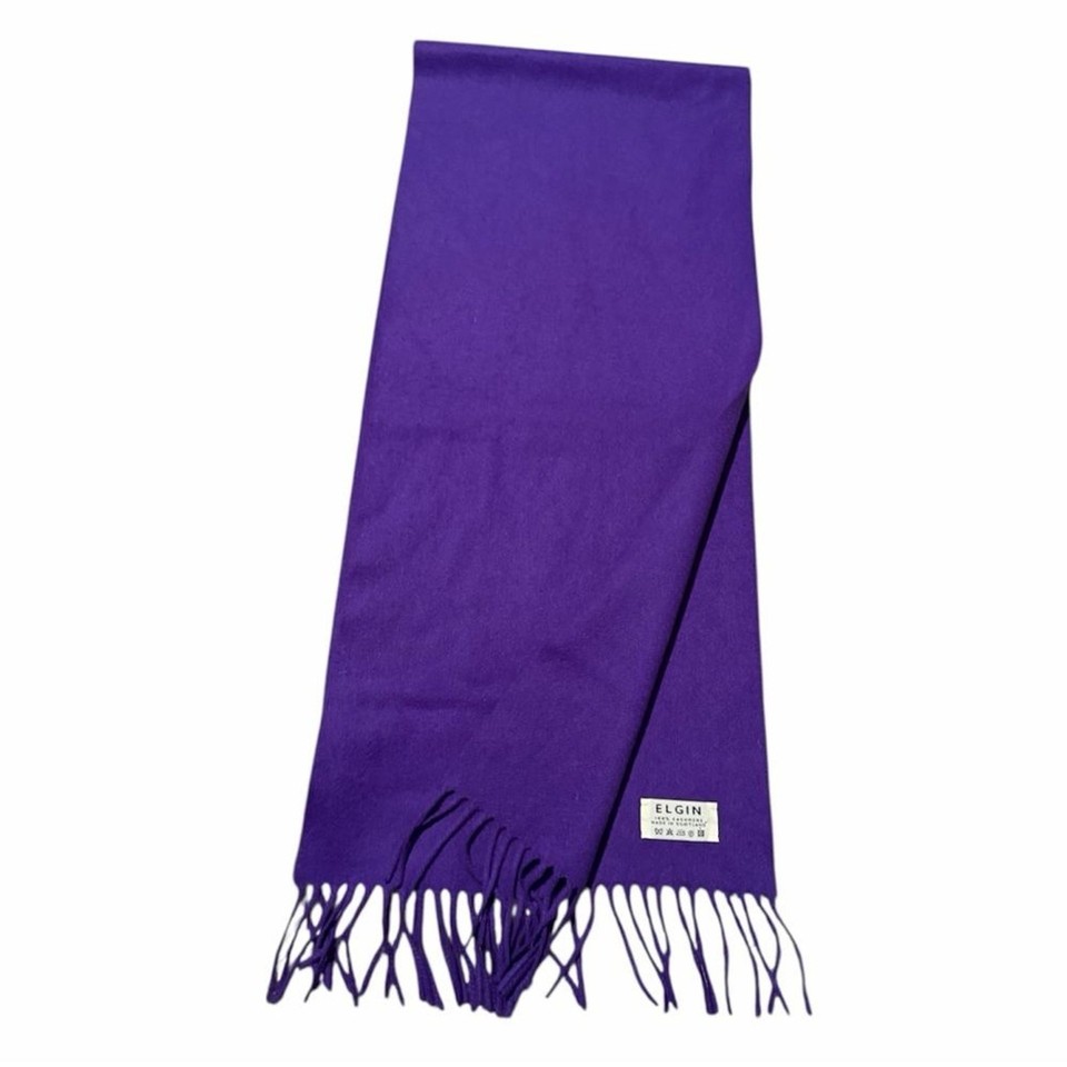 Johnstons of Elgin 100% Cashmere Purple Neck Scarf | eBay UK