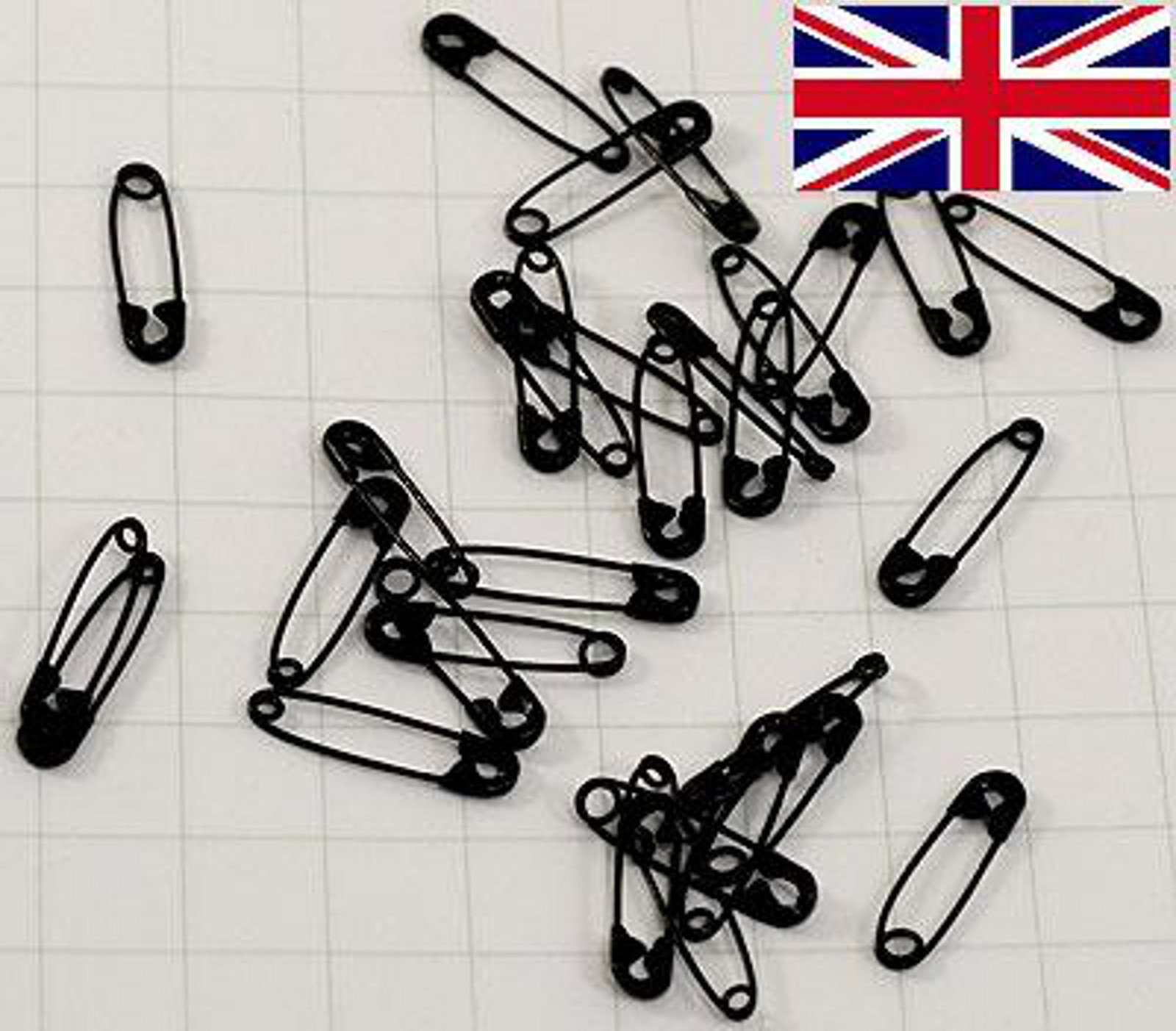 Small Tiny Metal Mini Safety Pins Gold Silver Black | eBay UK