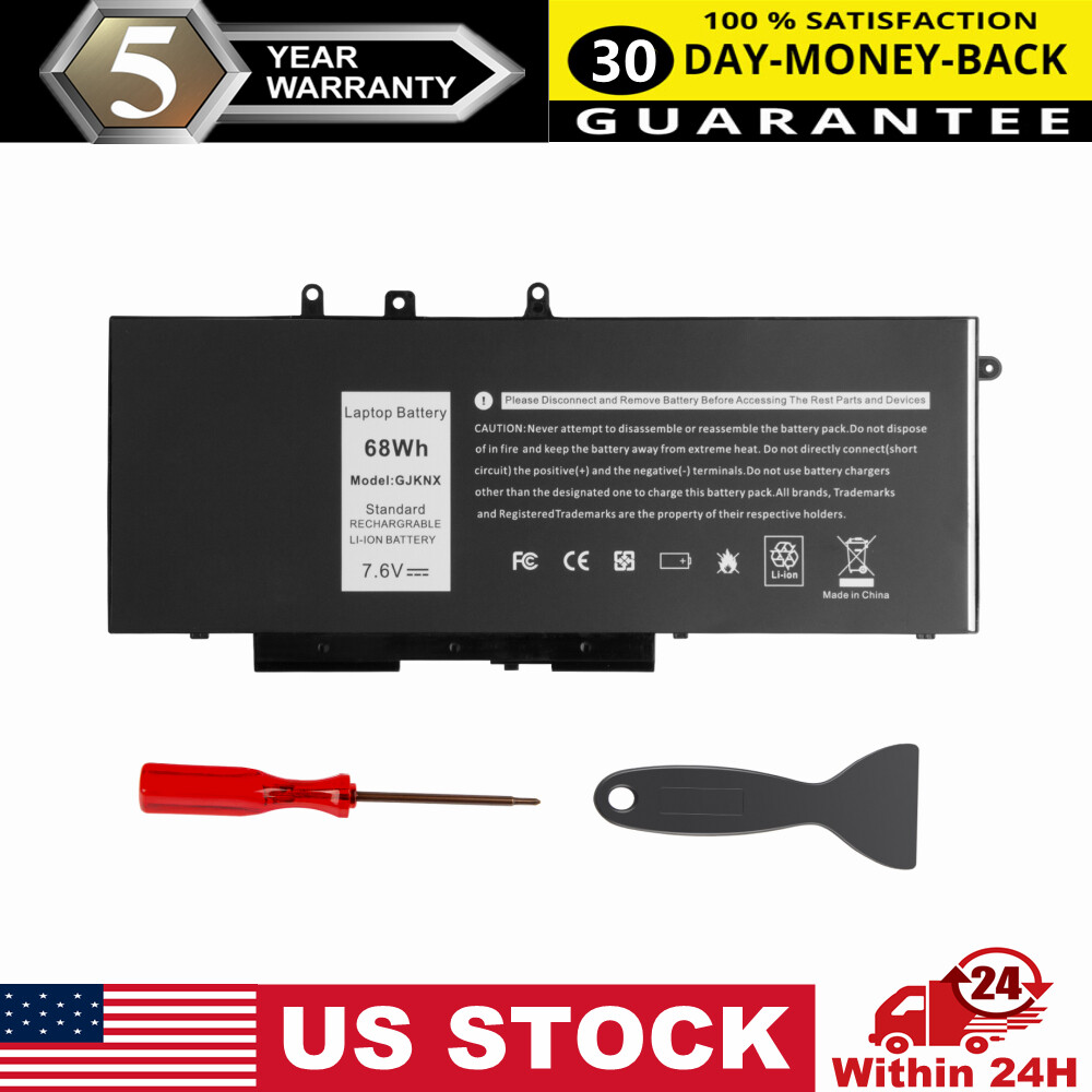 GJKNX Battery/Charger For Dell Latitude 5480 5580 5280 5490 5491 5580 ...