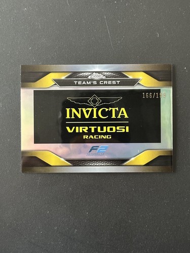 2023 Topps Chrome F1 Team Crest Logo Invicta Virtuosi Racing F2 /199 ...