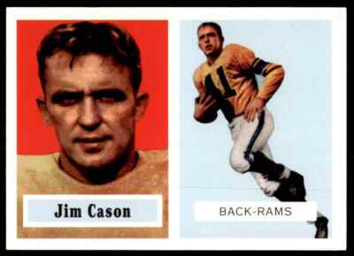 1957 TOPPS ARCHIVES JIM CASON LOS ANGELES RAMS #143 | eBay