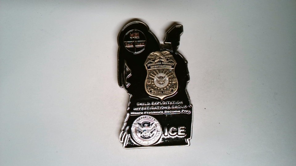 CHALLENGE COIN HSI SPECIAL AGENT CHILD EXPLOITATION INVESTIGATIONS ...