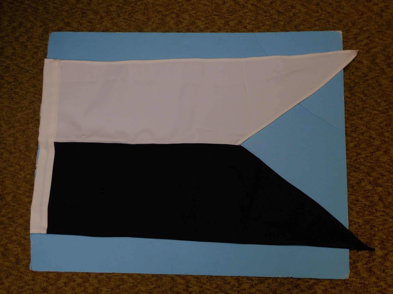 b3879 WW 1 German Cavalry Hussar Lance Pennant black and white ...