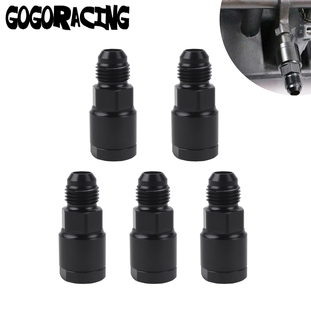 5X GM LS LS1 LS3 -6AN to 3/8" Hose Quick Connect Fuel Rail Line Adapter ...